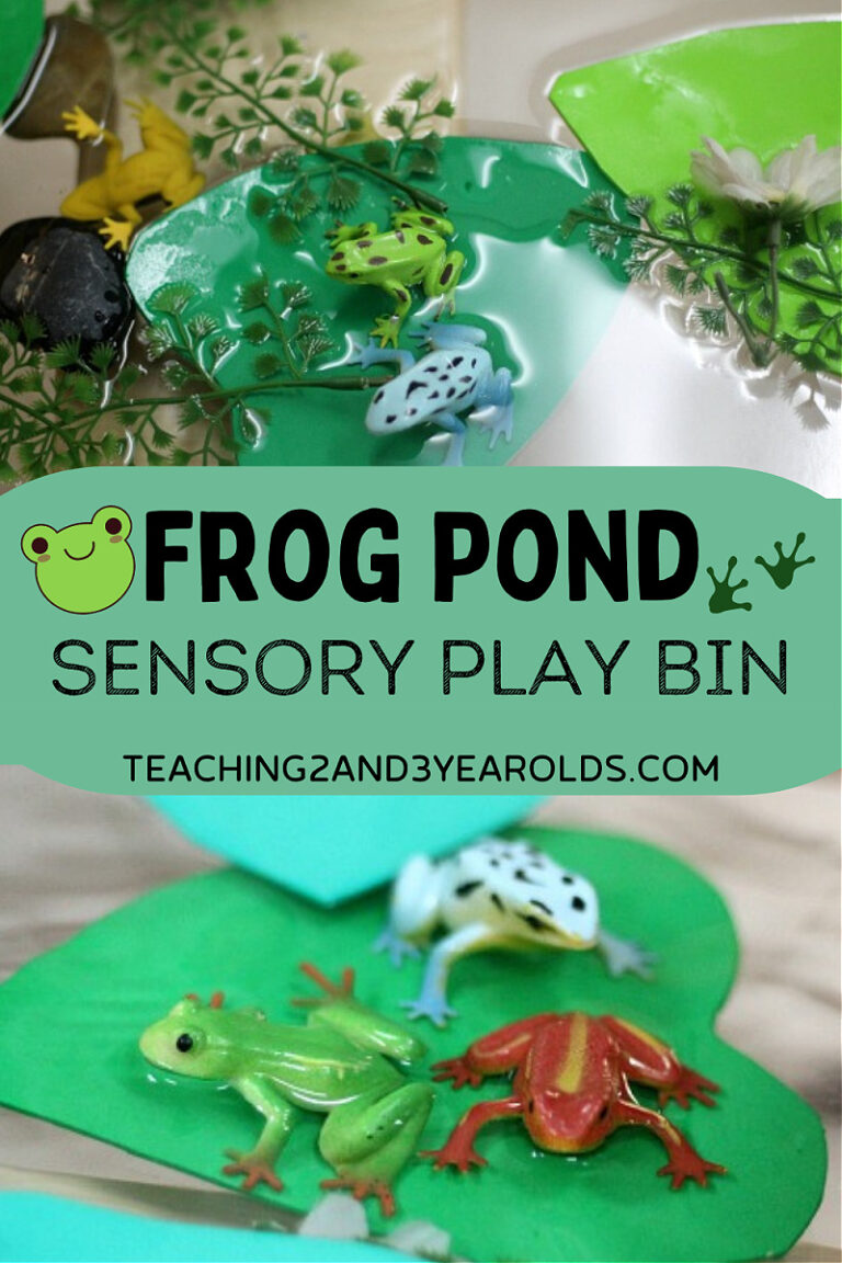 How to Make a Frog Pond Spring Sensory Bin