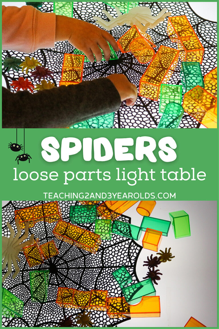 Spider Light Table With Loose Parts
