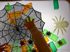 Spider Light Table With Loose Parts