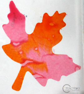 Beautiful Watercolor Fall Leaf Art Activity for Preschoolers