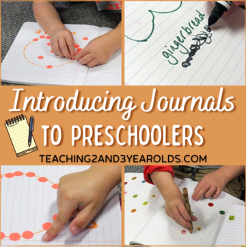 How to Introduce Preschool Journals to 3 Year Olds