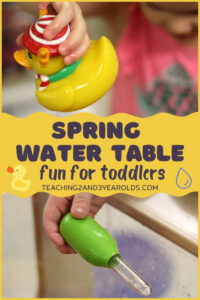 Spring Toddler Water Table with Rubber Ducks