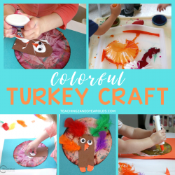 Colorful Turkey Craft for Kids