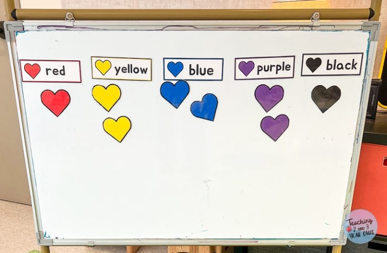 Valentine's Day Circle Time Color Matching Activity Activity