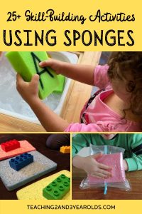 25+ Toddler and Preschool Sponge Activities