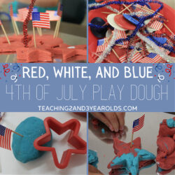 Super Easy 4th of July Playdough Activity