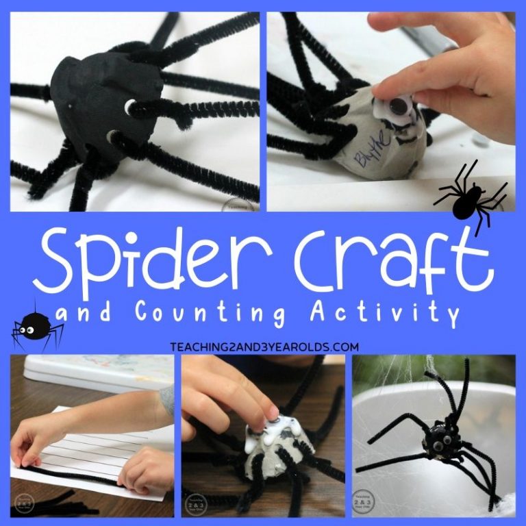 Egg Carton Spider Craft {with Some Counting Included}
