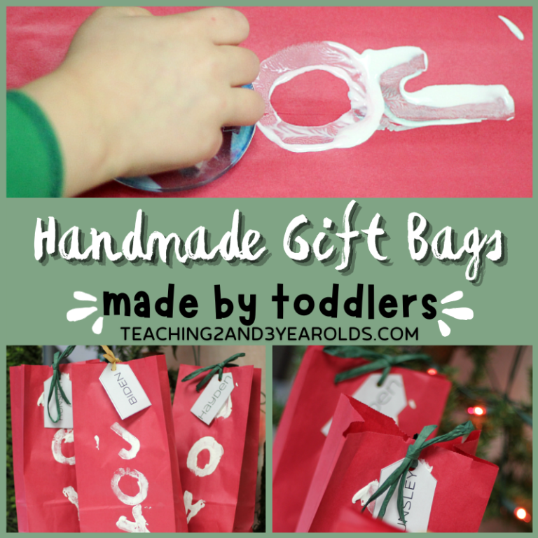 Handmade Gift Wrap That is Perfect for Toddlers and Preschoolers