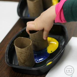 Little Blue and Little Yellow Preschool Color Mixing Activity