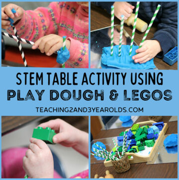 STEM Play Dough Activity with Legos