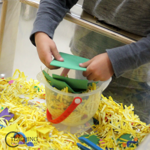 Learning Shapes Sensory Bin for Toddlers and Preschoolers