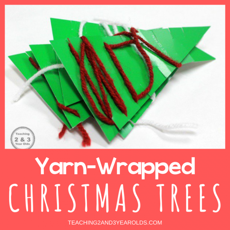 How to Create a Christmas Fine Motor Activity Using Yarn and Paper