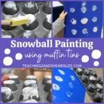 Super Easy Snowball Art for Toddlers