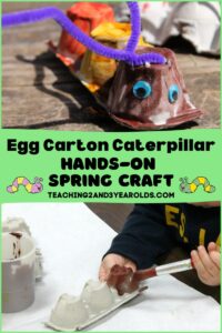 Egg Carton Caterpillar Craft for Toddlers and Preschoolers