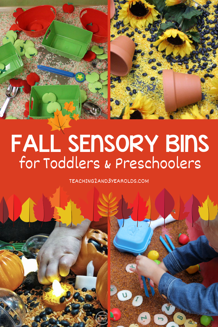 Fall Sensory Bins Toddlers and Preschoolers Love