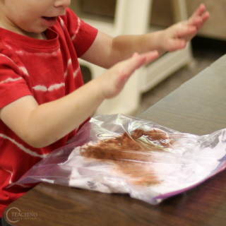 Awesome Muddy Pig Sensory Art for Toddlers (Free Printable)