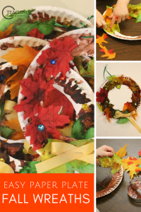 How to Make a Super Easy Fall Wreath with Toddlers and Preschoolers