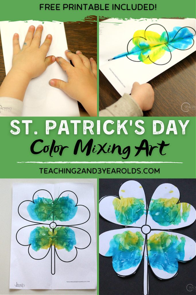 St. Patrick's Day toddler art