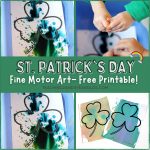 Fine Motor Shamrock Art for Toddlers and Preschoolers