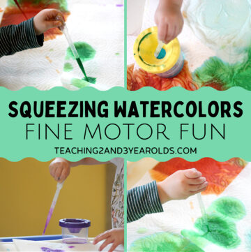 How to Build Preschool Fine Motor Skills with Pipettes and Watercolors