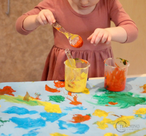 How to Put Together a Toddler Painting Activity using Brushes