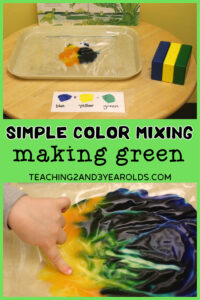 How to Add a Simple Color Mixing Activity that is Fun!