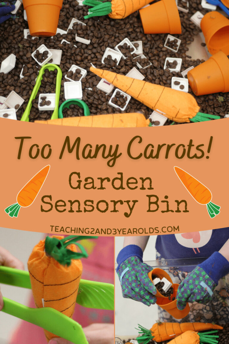 Too Many Carrots Preschool Spring Sensory Bin