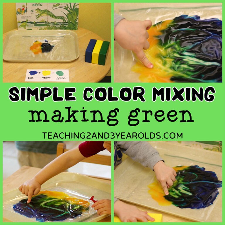 How to Add a Simple Color Mixing Activity that is Fun!