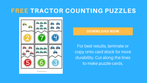 Free Tractor Counting Printable
