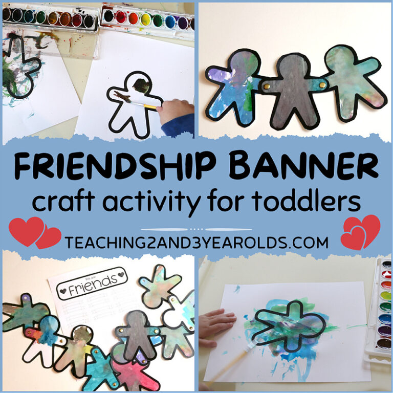 How to Create a Banner for a Toddler Friendship Activity