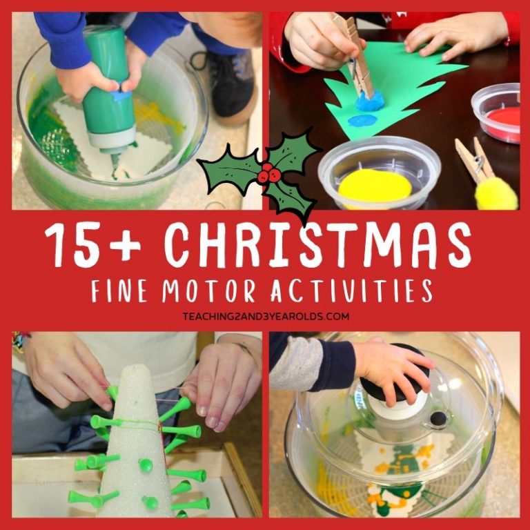 18 Christmas Fine Motor Activities for Preschoolers