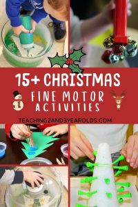 18 Christmas Fine Motor Activities for Preschoolers