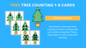 Christmas Tree 1-6 Counting Activity Printable
