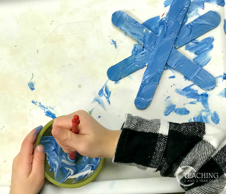 Fine Motor Snowflake Art for Preschoolers