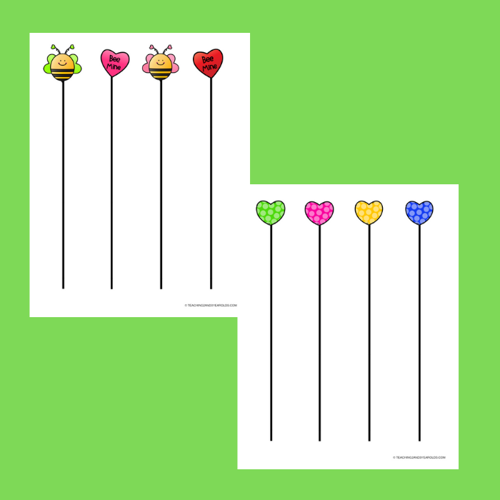 Free Valentines Scissor Practice Printable