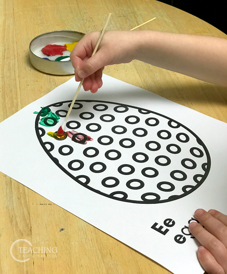 Free Spring Egg Fine Motor Printable