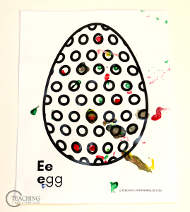 Free Spring Egg Fine Motor Printable