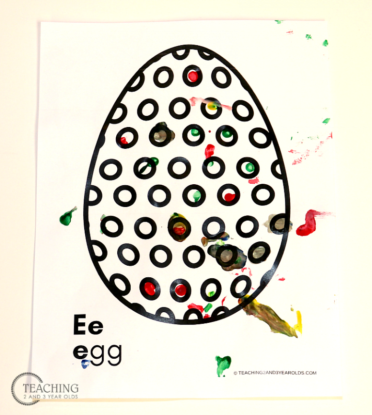 Free Spring Egg Fine Motor Printable