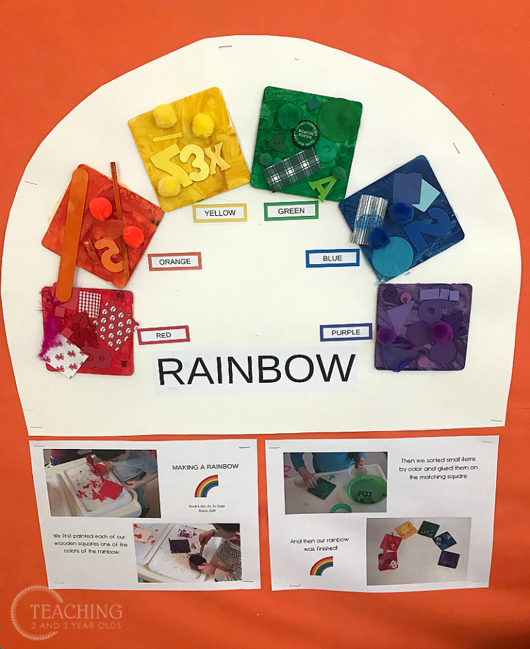 How to Create Rainbow Collage Art for Classroom Display