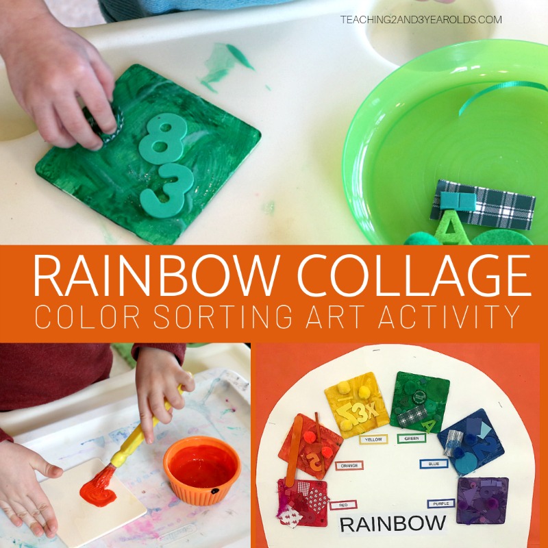 How to Create Rainbow Collage Art for Classroom Display – Family Time