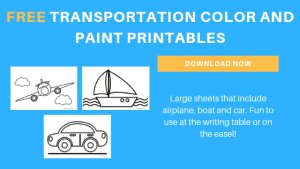 Free Large Transportation Color and Paint Printables