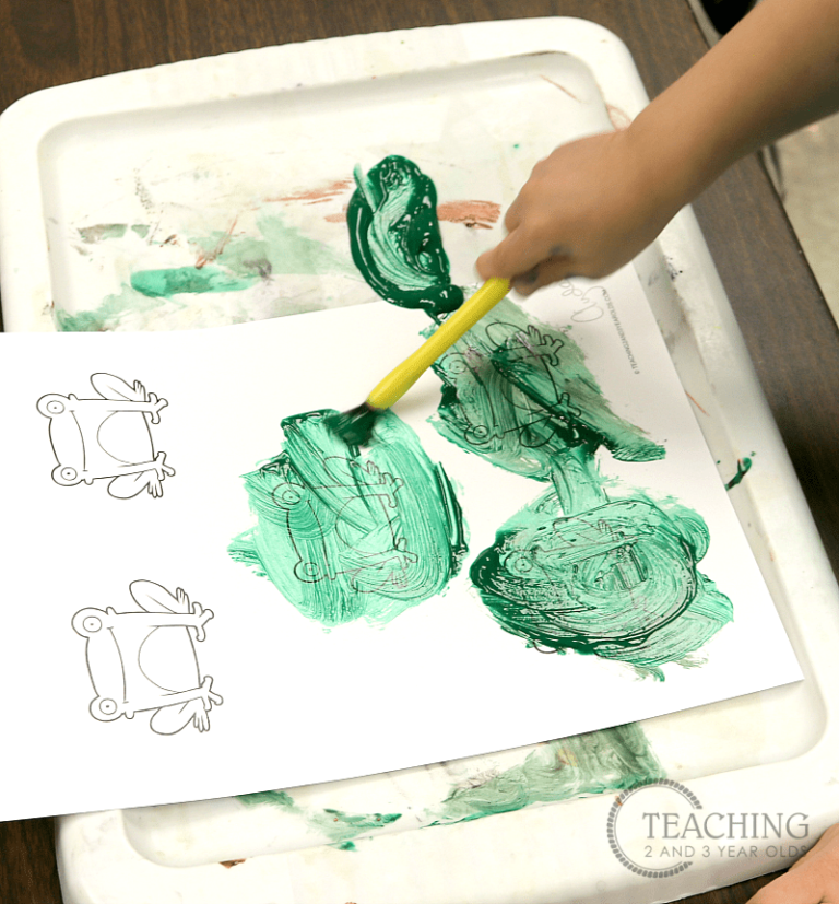 How to Put Together a Frog Art Activity that Builds Counting Skills