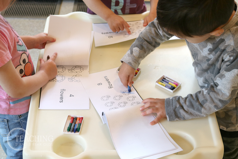 Garden Flowers Printable Counting Book