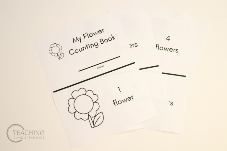 Garden Flowers Printable Counting Book