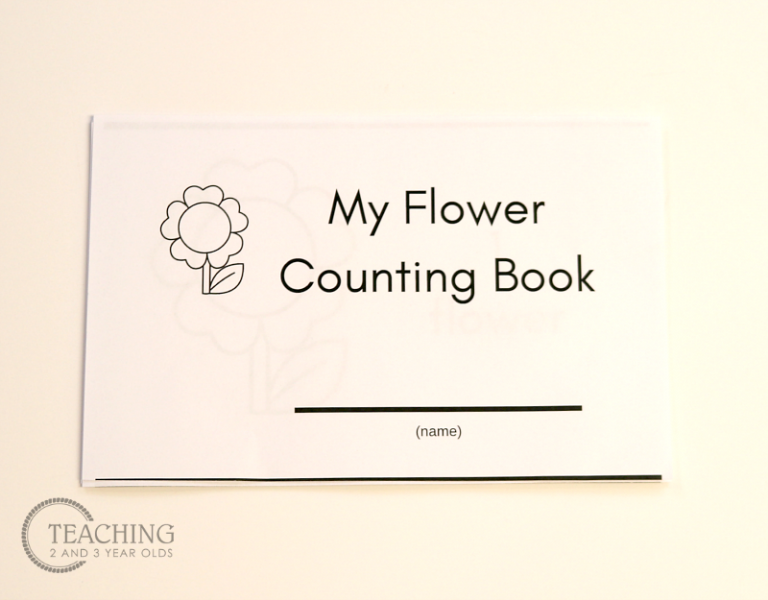 Garden Flowers Printable Counting Book
