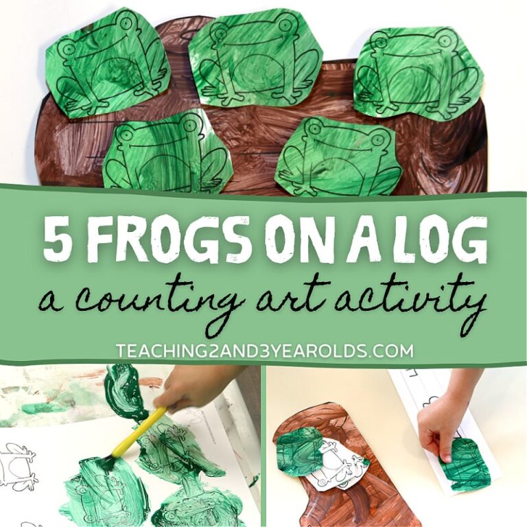 How to Put Together a Frog Art Activity that Builds Counting Skills