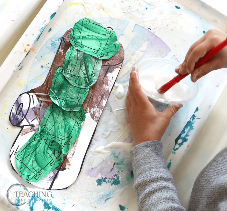 How to Put Together a Frog Art Activity that Builds Counting Skills