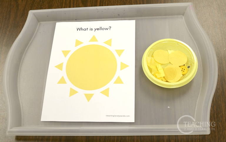 Learning the Color Yellow with a Fun Collage Activity