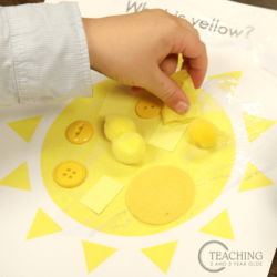 Learning the Color Yellow with a Fun Collage Activity