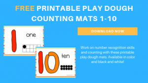 Free Counting Play Dough Printable Mats for Toddlers and Preschoolers